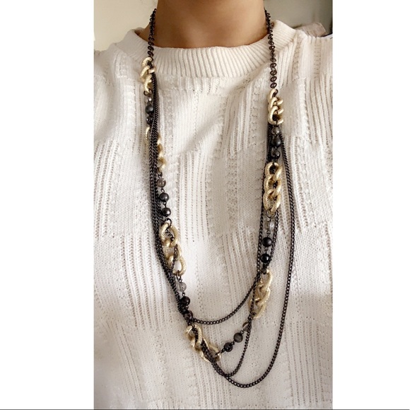 New York & Company | Jewelry | New York Co Layered Chain Long Necklace ...